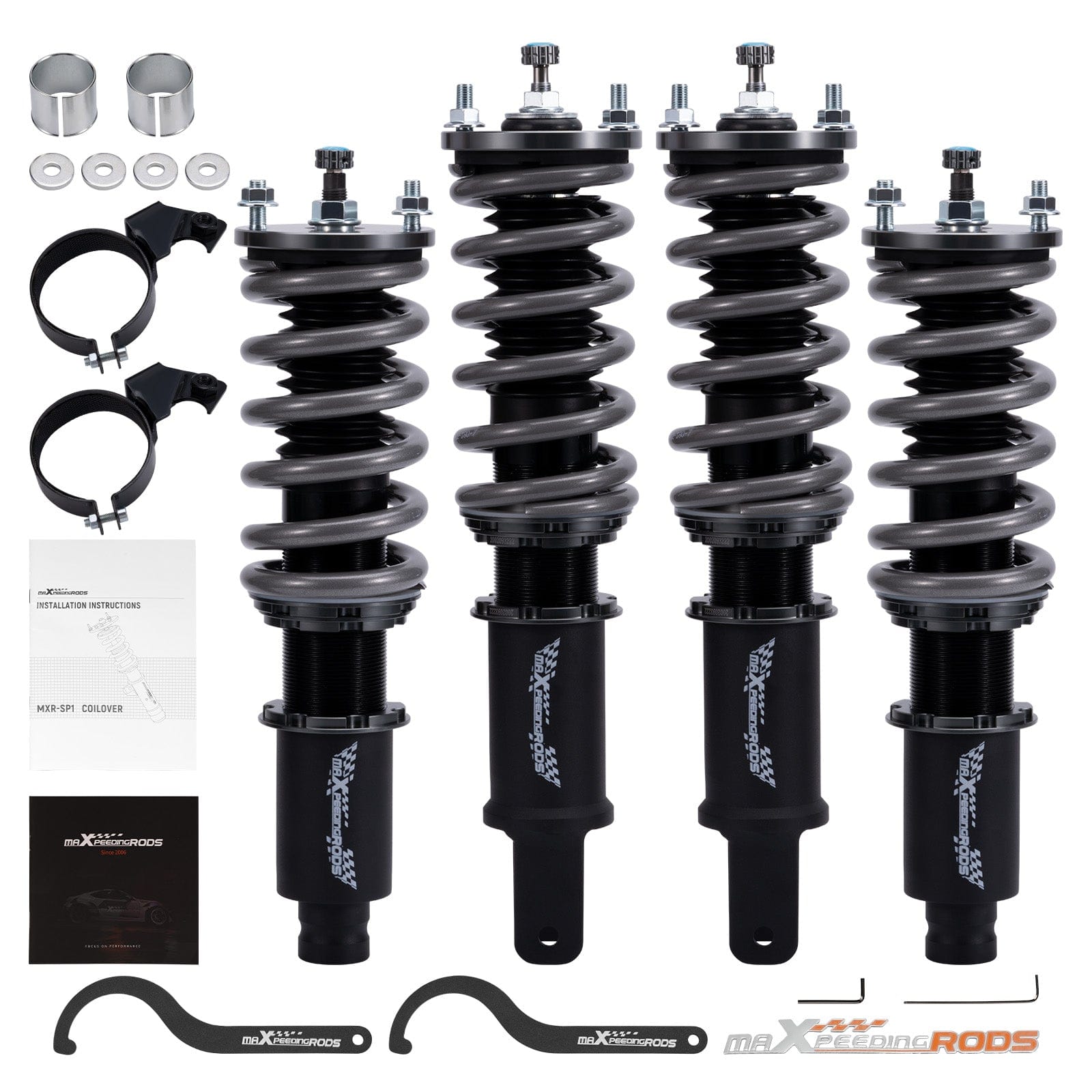Maxpeedingrods COT7 Adj. Damper Shock Coilovers Kit compatible for ...